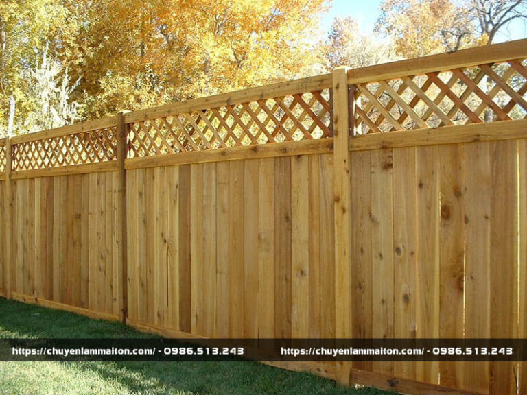Báo giá 99+ mẫu hàng rào gỗ ngoài trời đẹp, giá rẻ 2024
