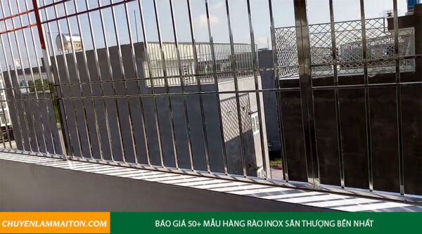 Báo giá 50+ mẫu hàng rào inox sân thượng bền nhất
